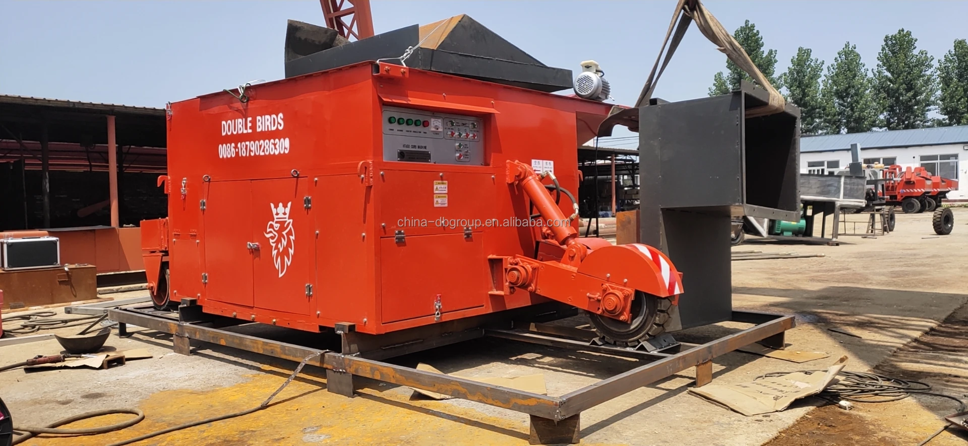 Road Concrete Curb Slipform Machine Kerb Stone Slipformer Making ...