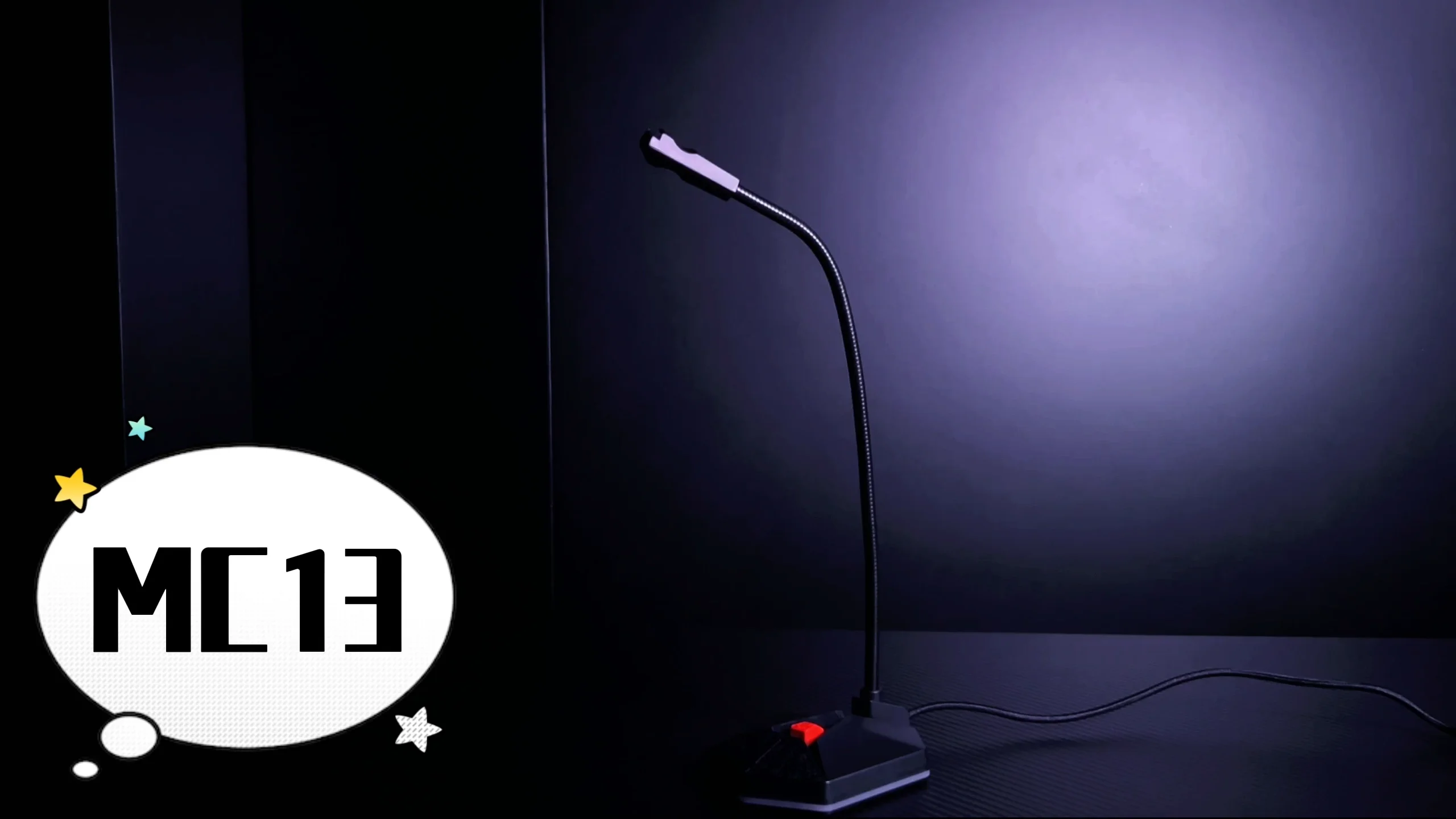 Meetion Mt-mc13 Gooseneck Metal Material Luminous Base Game Live Office ...