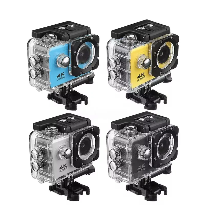 Action Camera Ultra HD 4K/30fps, Waterproof 30M, 170° Wide Angle, WiFi ...