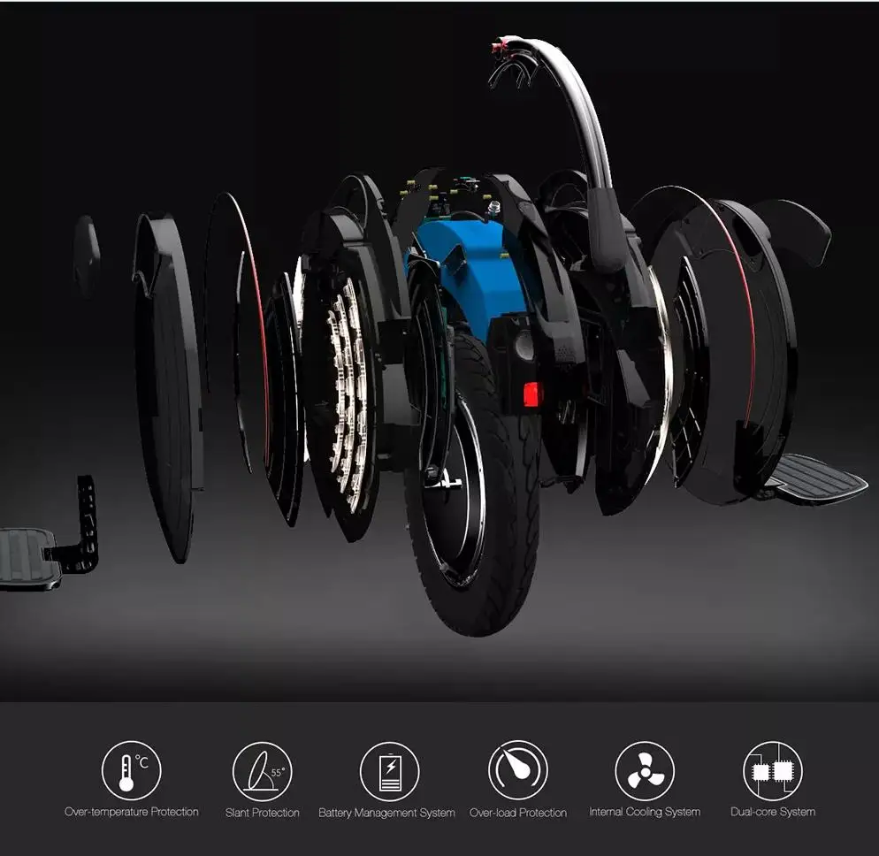 Inmotion V8f Self-balancing Scooter 1000w 60km/h One Wheel Monowheel ...