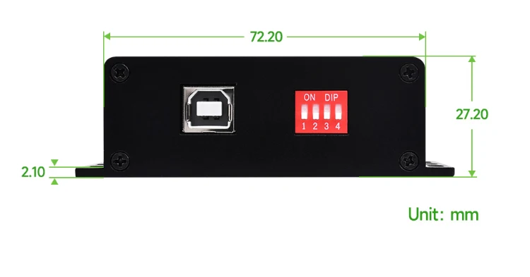 USB TO 4CH RS485 Industrial grade USB to 4-way RS485 converter USB to ...