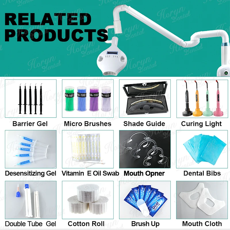 Rotation Arm Portable Laser Led Lamp Dental Teeth Whitening Light ...