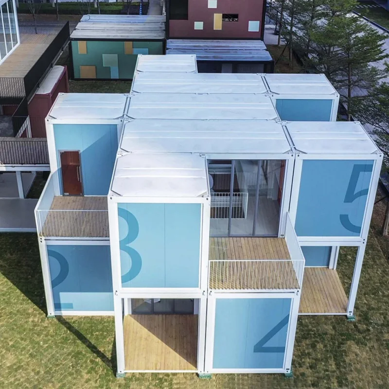 Customized 20ft Portable Prefabricated Container Living House Student ...