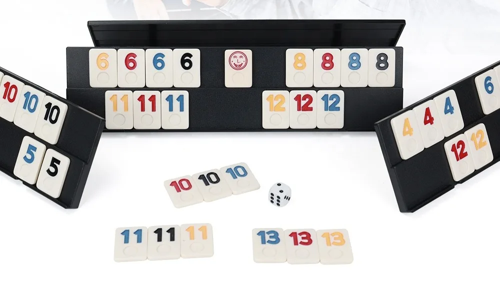 Factory Supply Rummy Game Set Turkish Mahjong 106pcs Rummy Chips With ...