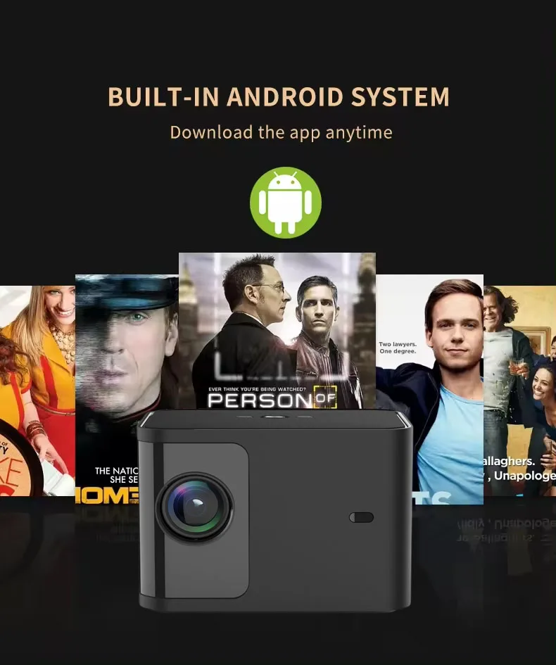 2024 Warmly-welcome H89 Mini Cinema Projector 1080p Smart Wireless ...