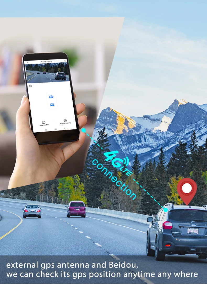 High Quality 4CHs FHD1080P Mini 4G Car Camera for Truck Fleet ...