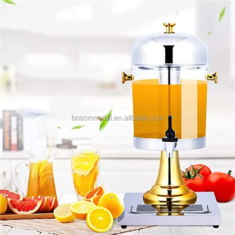 8 Litre Stainless Steel Juice Beverage Dispenser Equipment Restaurant ...