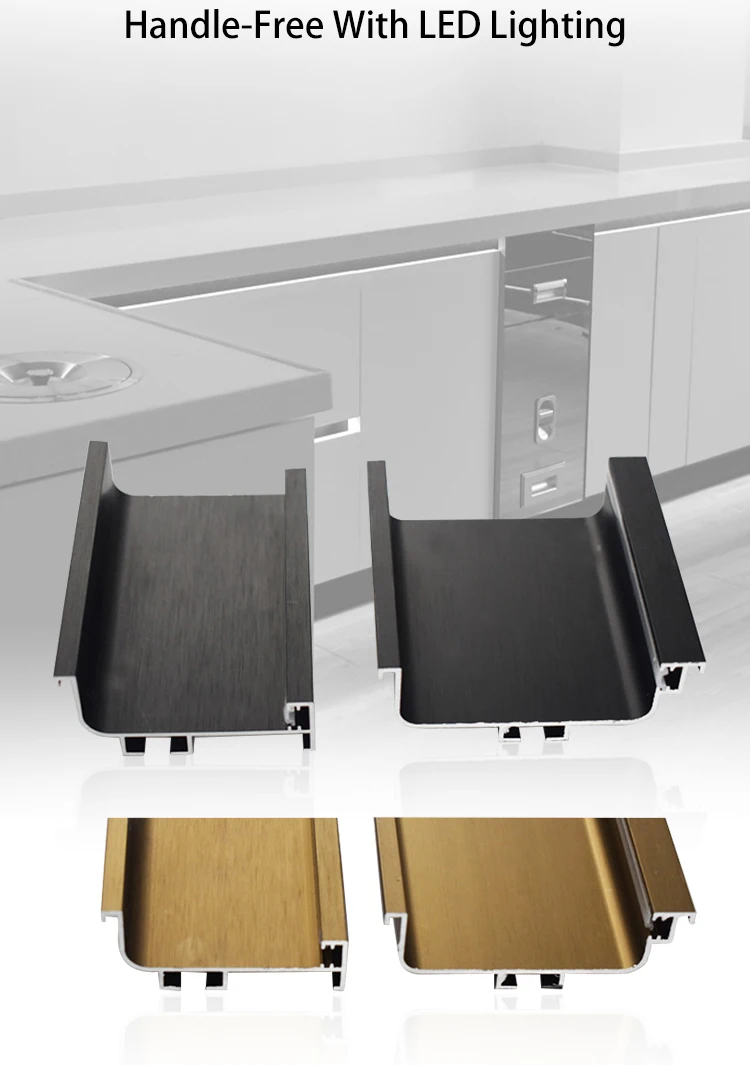 Gola Pull - Embedded LED Cabinet Door Handles