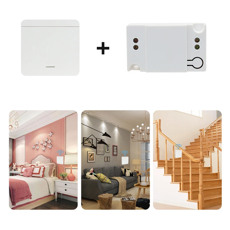 Wall 86 Switch Style RF Universal Remote Control 315 433Mhz 50-100 ...