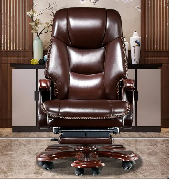 Luxury Leather Executive Office Chairs - Ergonomic & Stylish