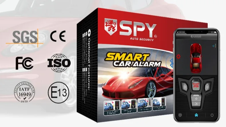 Spy Official Snake Car Alarm System Digital Central Locking Remote ...
