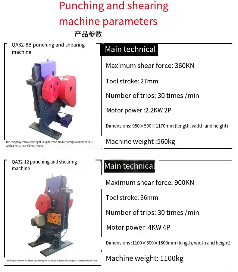 Hydraulic Punching Machine Flat Bending Combined Punching And Shearing ...