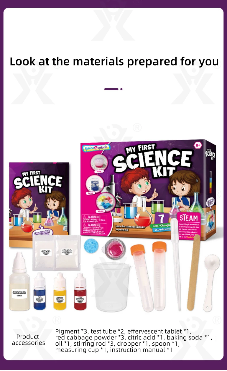 Science Educational Kit Diy Steam Experiment Set Learning Cognition ...