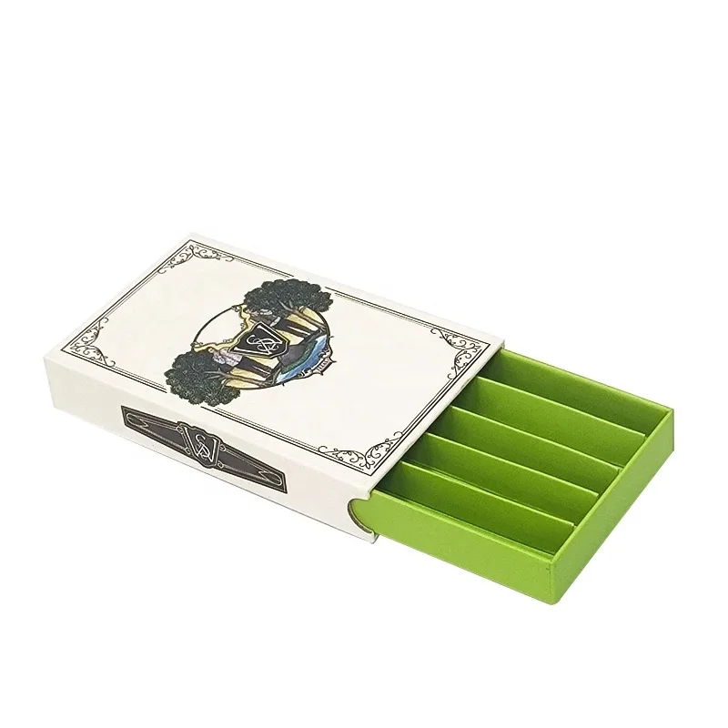 Custom Child Proof Handmade Slim Paper Slide Out Drawer Cart Pen Box ...