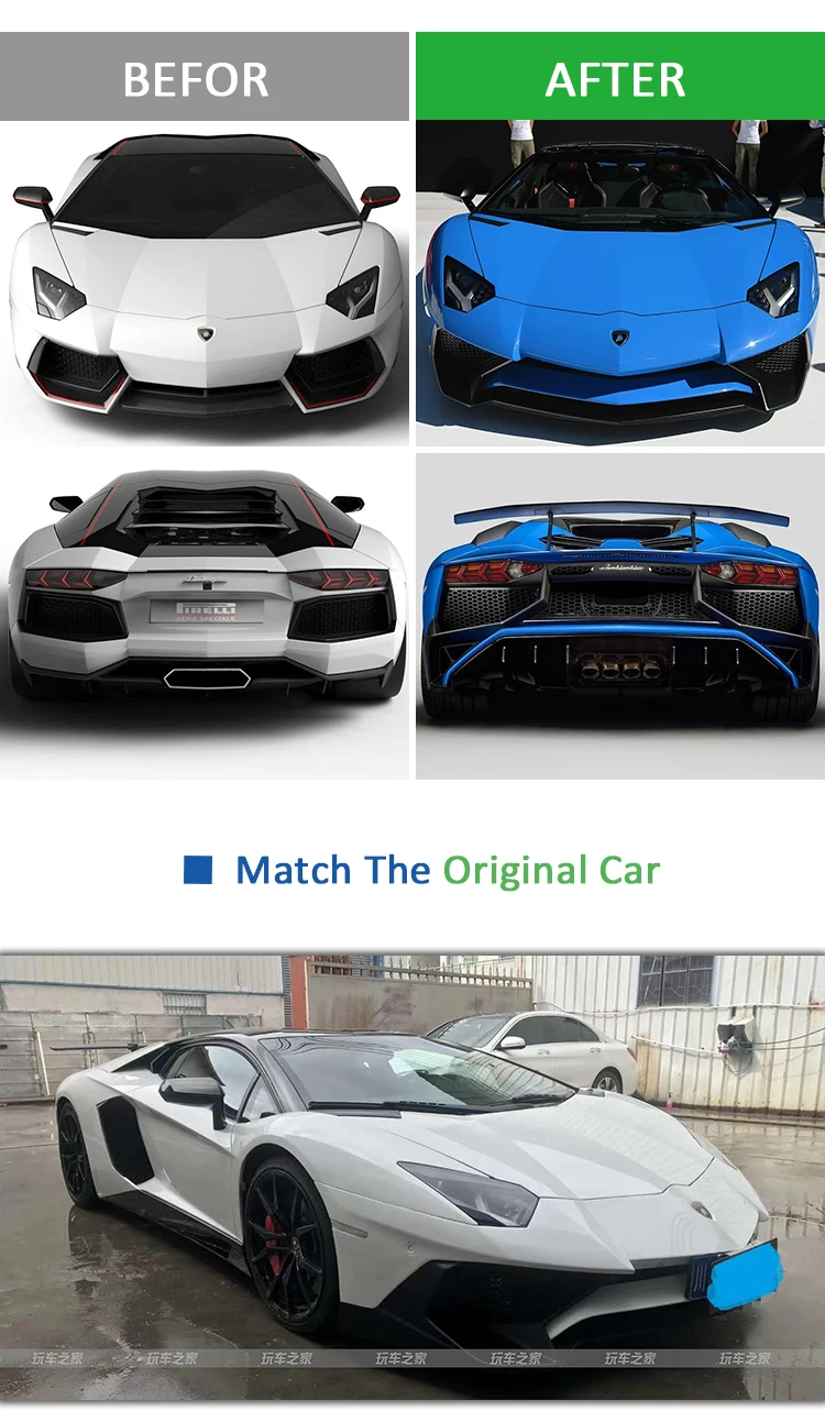 Car Part Front Bumper Bodykit Full Body Kit Set Modified Facelift ...