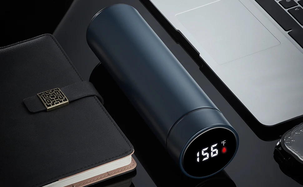 Smart LED Temperature Display Water Bottle - 500 Ml