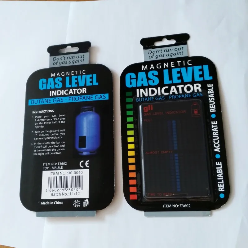 Gas Level Indicator - Reliable Propane & Butane Test Sticker
