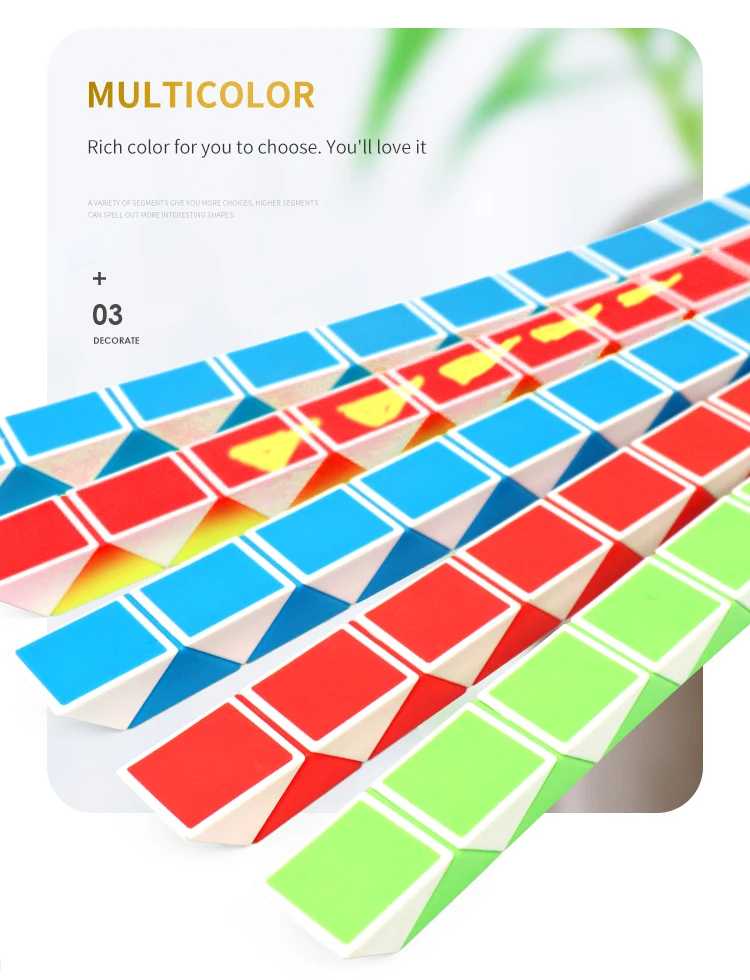 Hw Toys New 24 Sections 3d Intelligent Folding Plastic Highly Bent ...