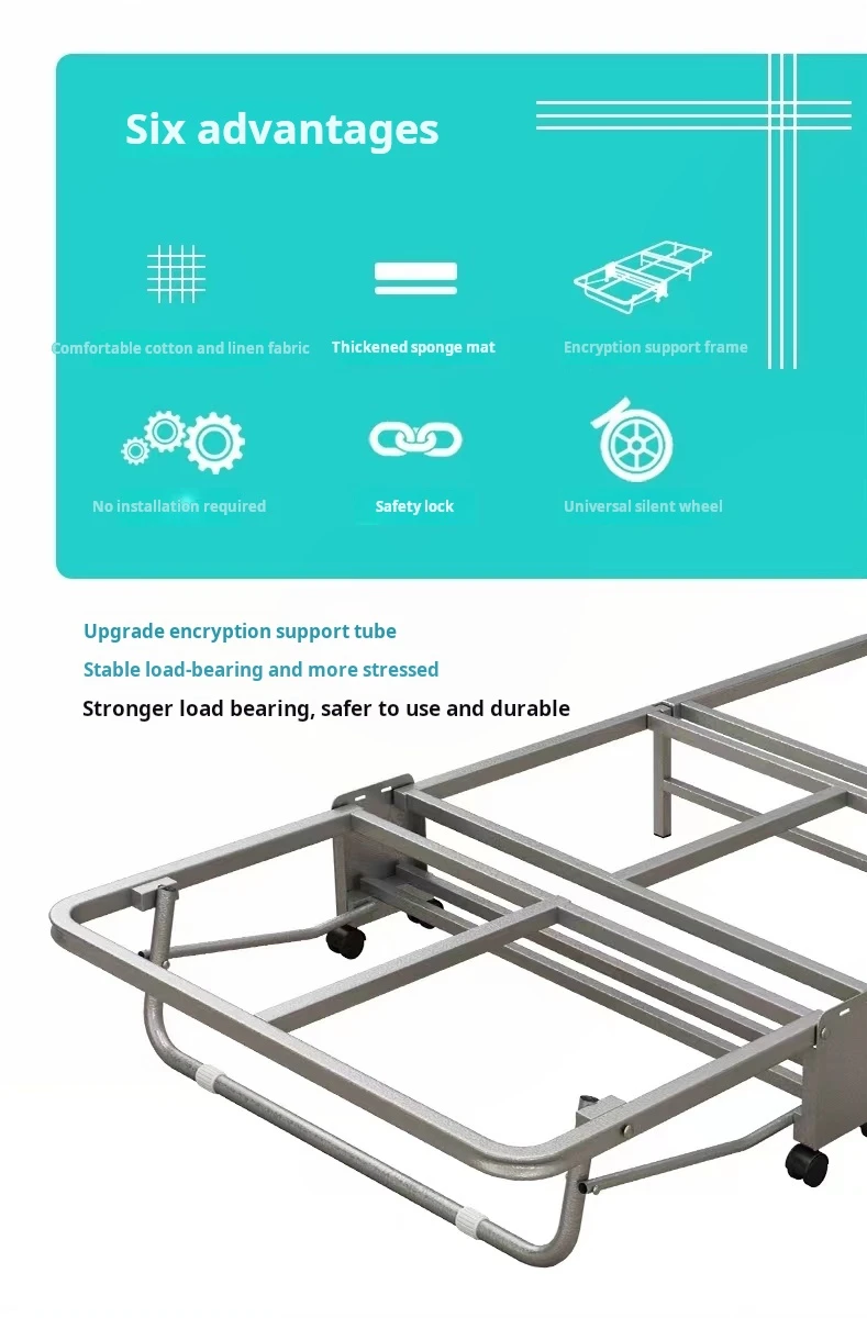 Cheap Adjustable Lunch Break Folding Bed Folding Bed Metal Beds - Buy ...