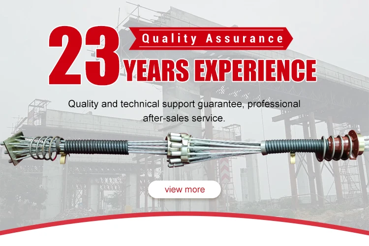 5S 1524mm Post Tension Prestressing Anchorage Wedge for Bridge Girder ...