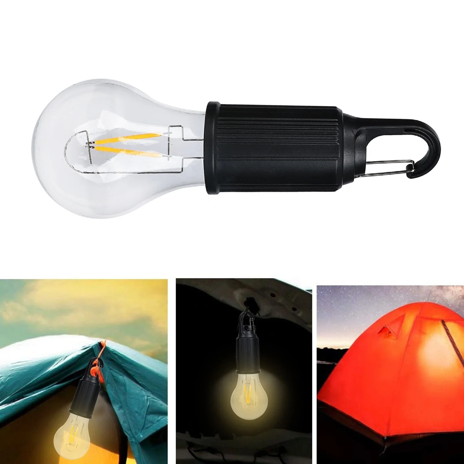 Hot Sale Portable LED Filament Bulb Camping Lantern Rechargeable ...