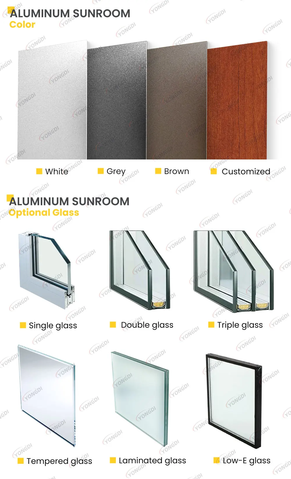 Aluminum Frame Winter Garden Sunroom & Greenhouse - Custom Sizes, Easy ...