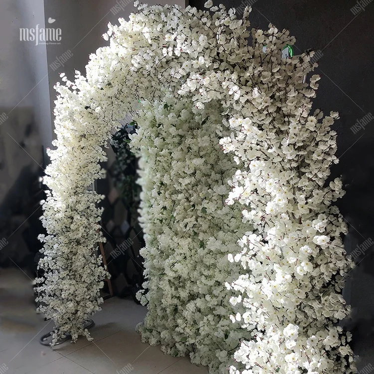Msfame Hot Sale Beautiful Artificial Flowers Arches Backdrop Decoration ...
