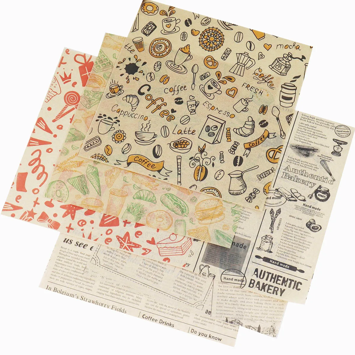 Honeycomb Paper Aluminum Foil Laminated Pizza Wrapping Paper - Buy ...