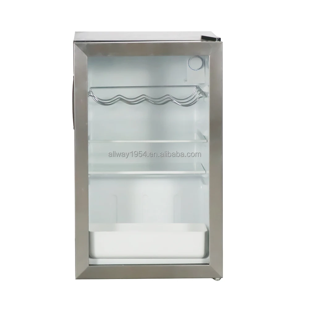 Single Door Compressor Stainless Steel Mini Cola Drink Wine Cooler ...