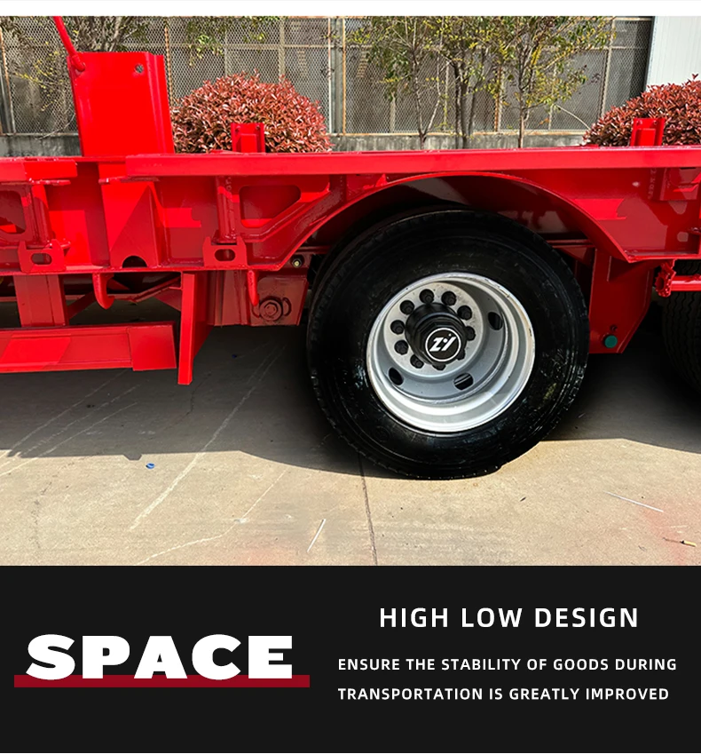 4axle 80 Ton Heavy Duty Gooseneck Excavator Transportlow Loader/ Lowboy ...