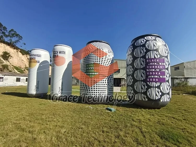 Custom Logo LED Inflatable Beer Brand Can Advertising