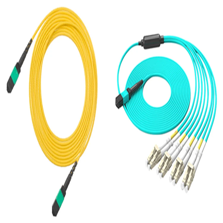 2.0Mm 8 Core 12 Cores 2M 3M Multimode Trunk Cable Om3 Om4 Low Loss Mpo ...