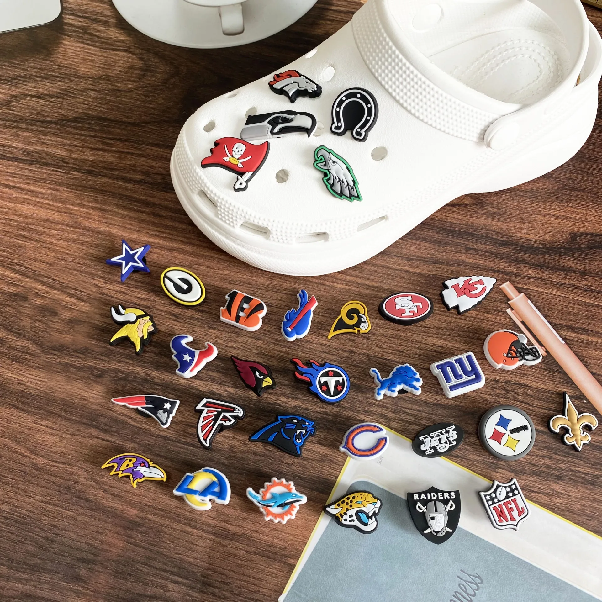 Sports Croc Charms Mens Football Charms Croc Accessories Gifts Fall ...