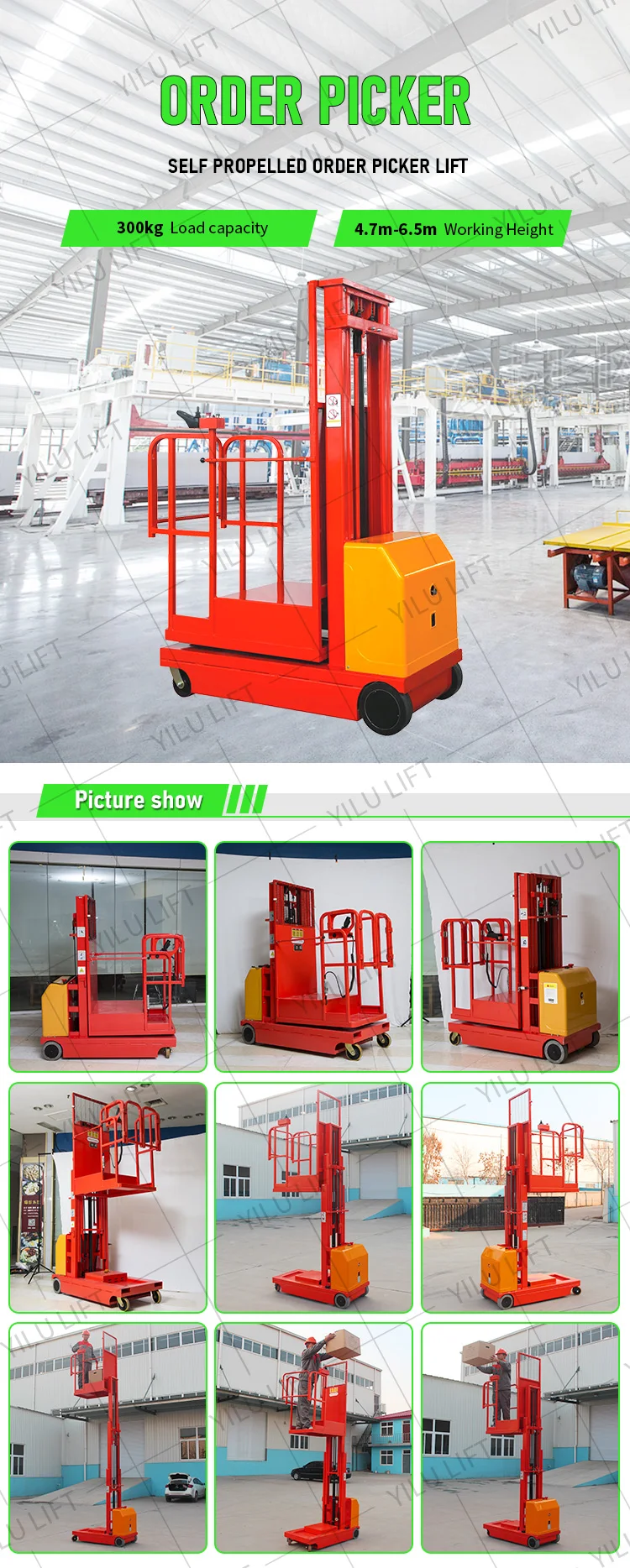 Heavy-Load Full-Electric Reclaimer Self Propelled Order Picker for ...