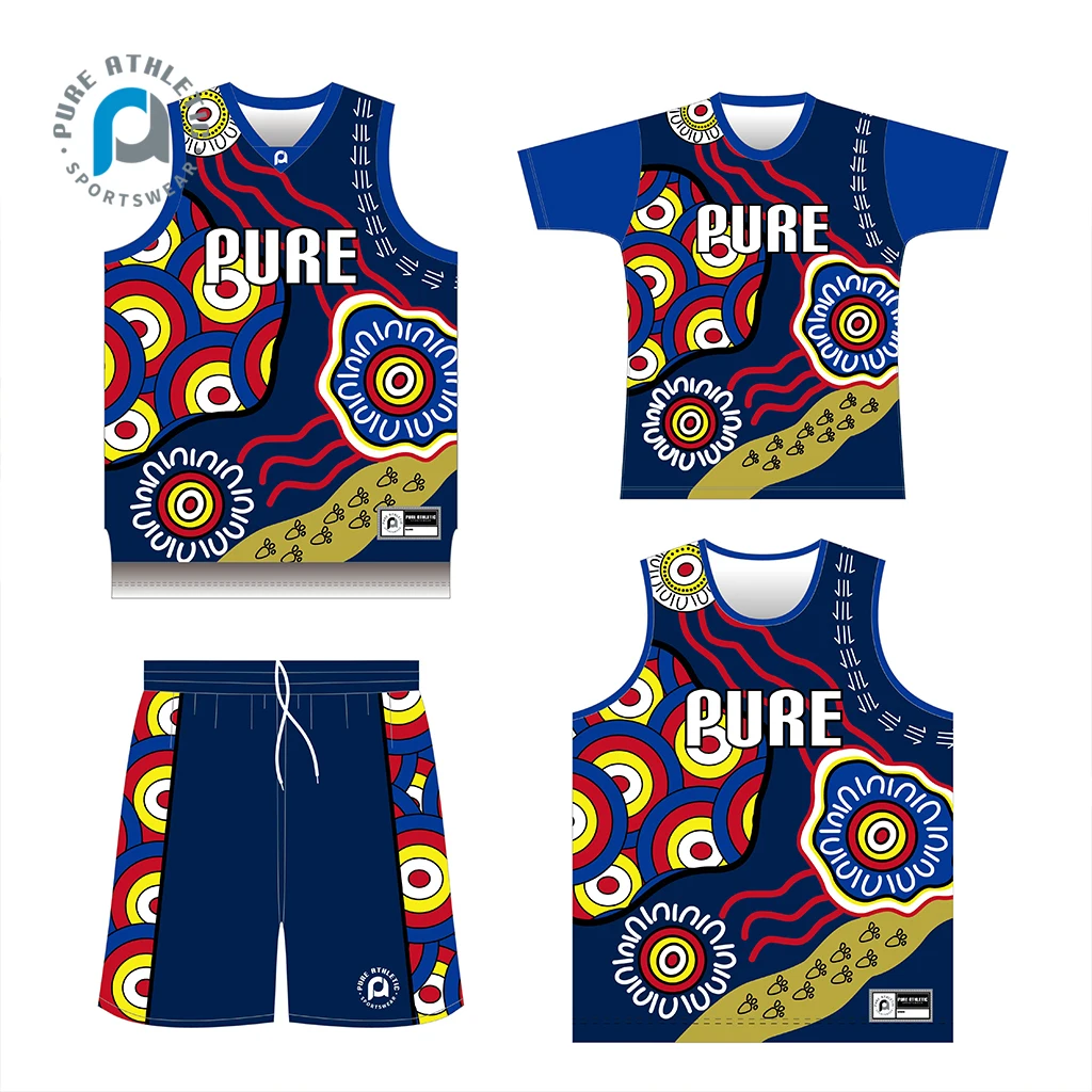 PURE Polynesian Indigenous Basketball Jersey Team Shirts