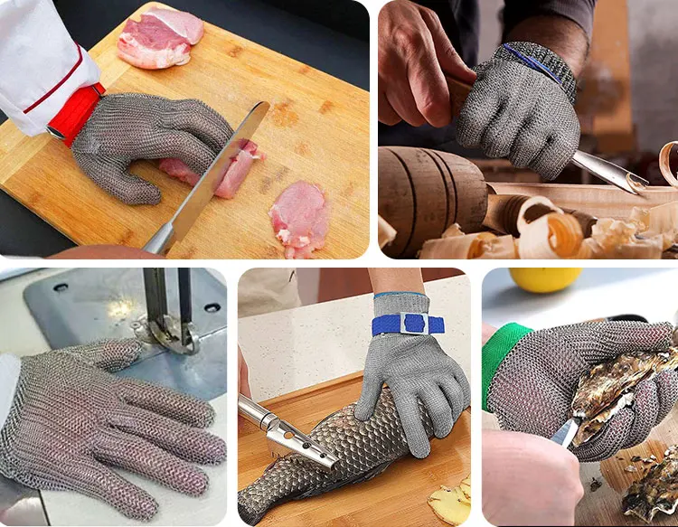 Food Grade Safety Hand Protection Butcher Machine Meat Cutting ...