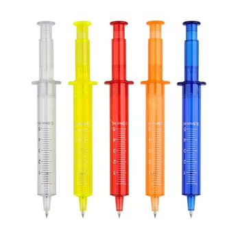 Custom Injection Shaped Medical Promotional Syringe Ball Point Pen With ...