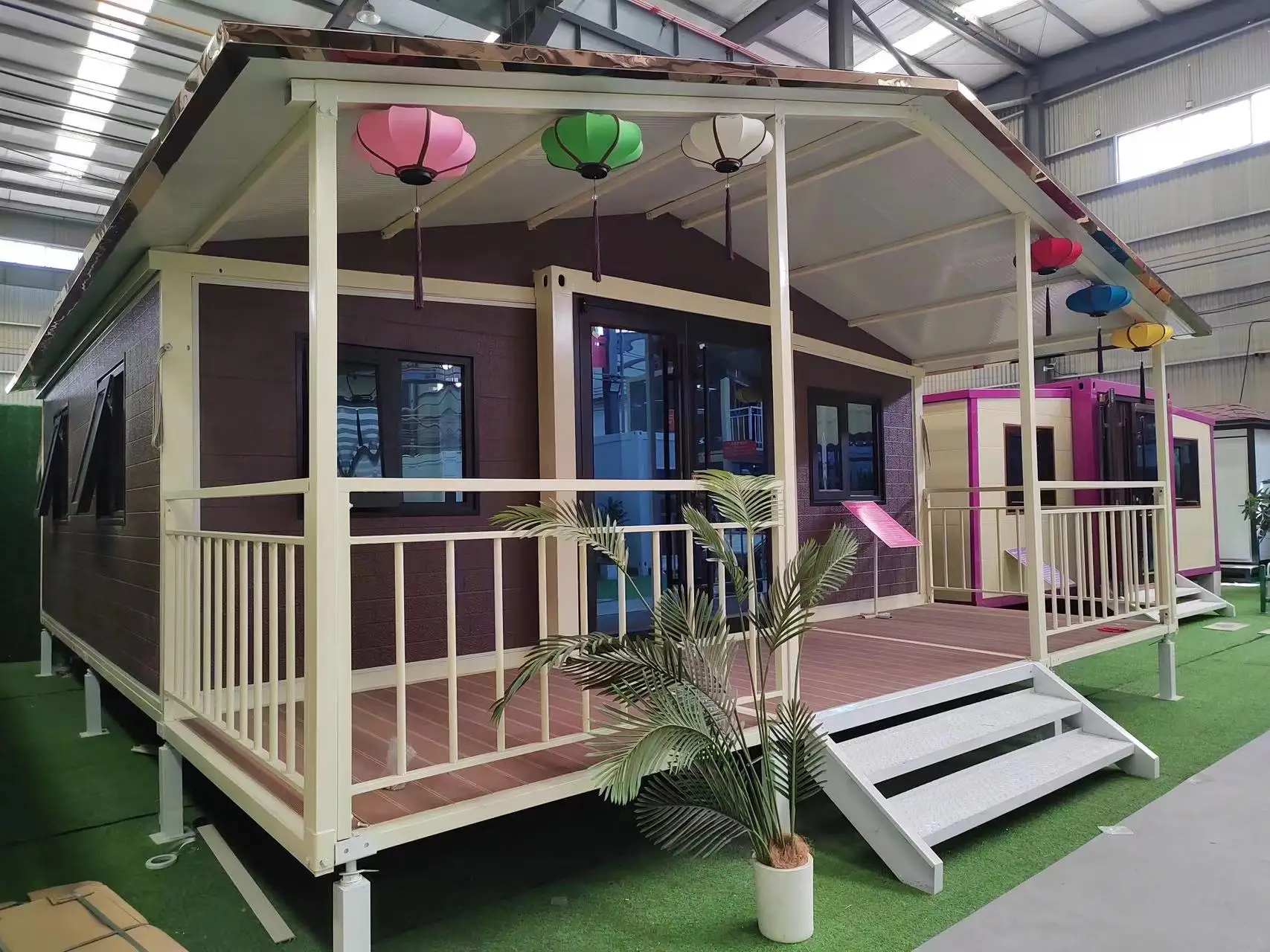 Movable Mobile Portable Modular Homes Expandable Two Wings 2 Bedrooms 1 ...