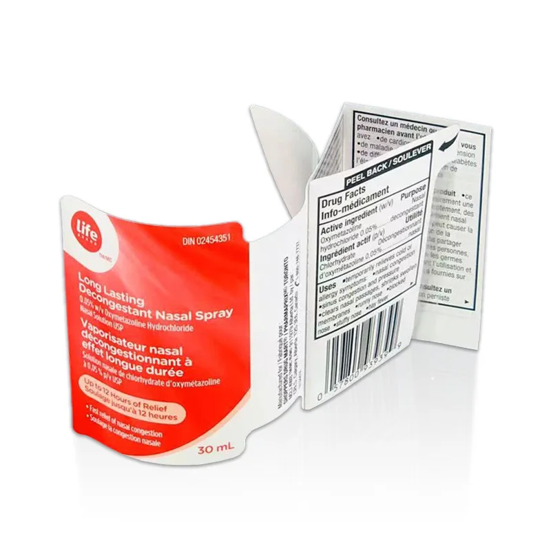 Custom Double Sided Printed Label Sticker Multi-layer Booklet Folding ...