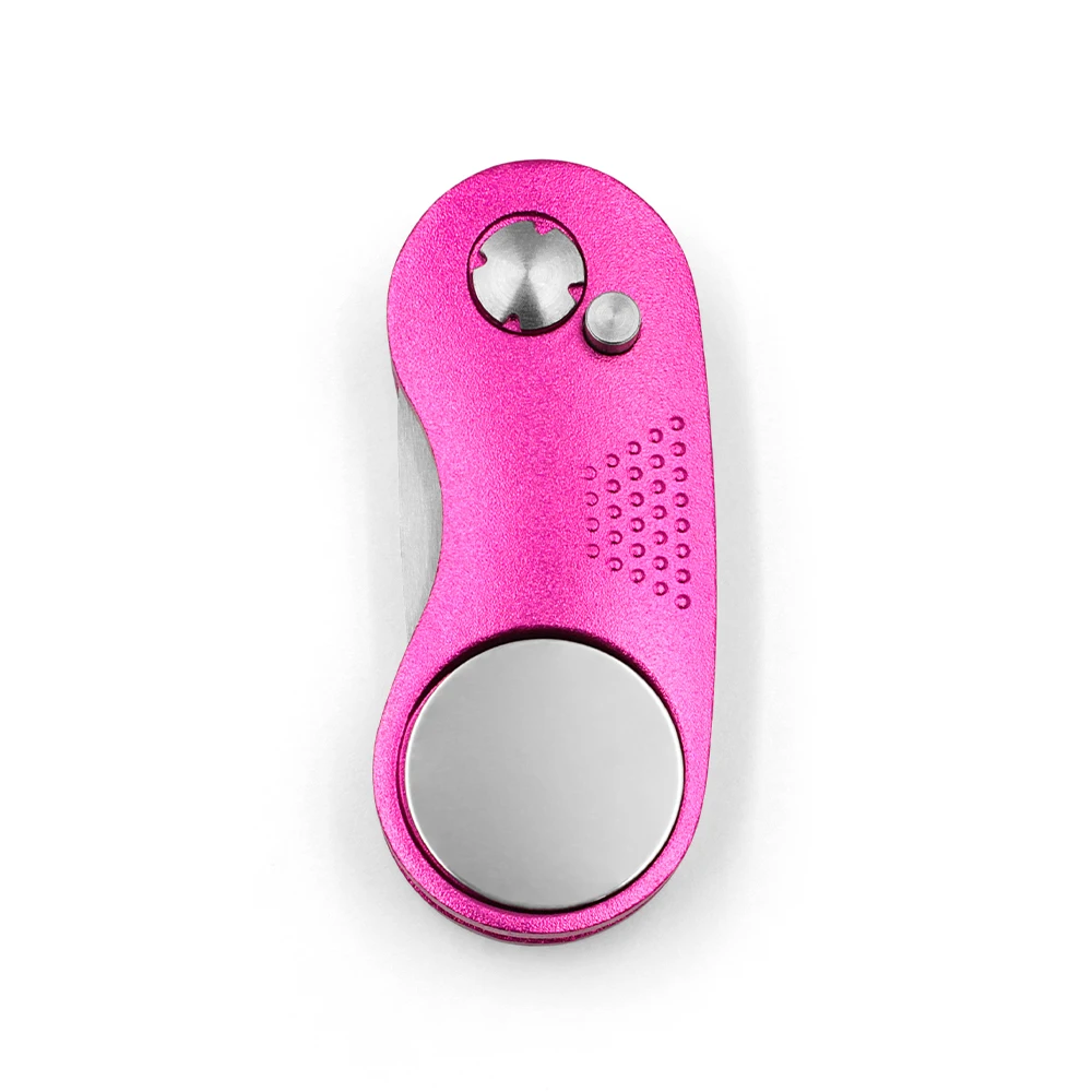 Custom Multi-function Retractable Switchblade Metal Magnet Golf Divot Repair Tool Exclusive Ball ...