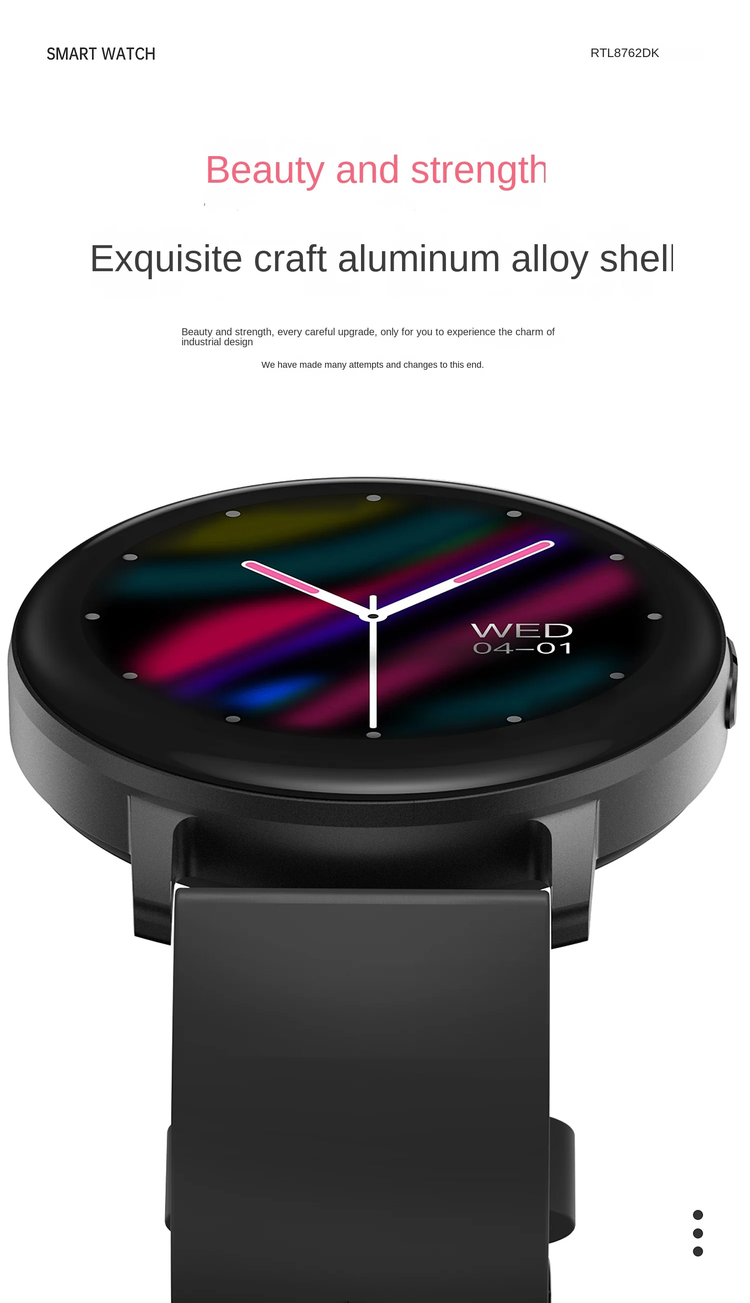 H32 1.28inch Hd Full Touch Women Smart Watch Ip67 Waterproof Reloj ...
