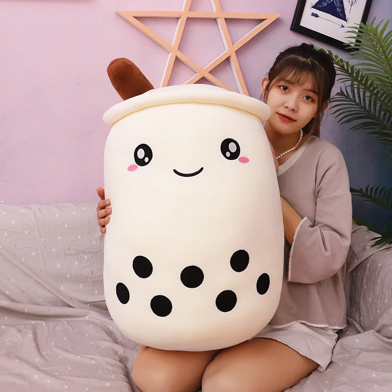 Soft Boba Plush Toy Cute Stuffed Pearl Cup Shape Pillow Toy Boba Plush ...