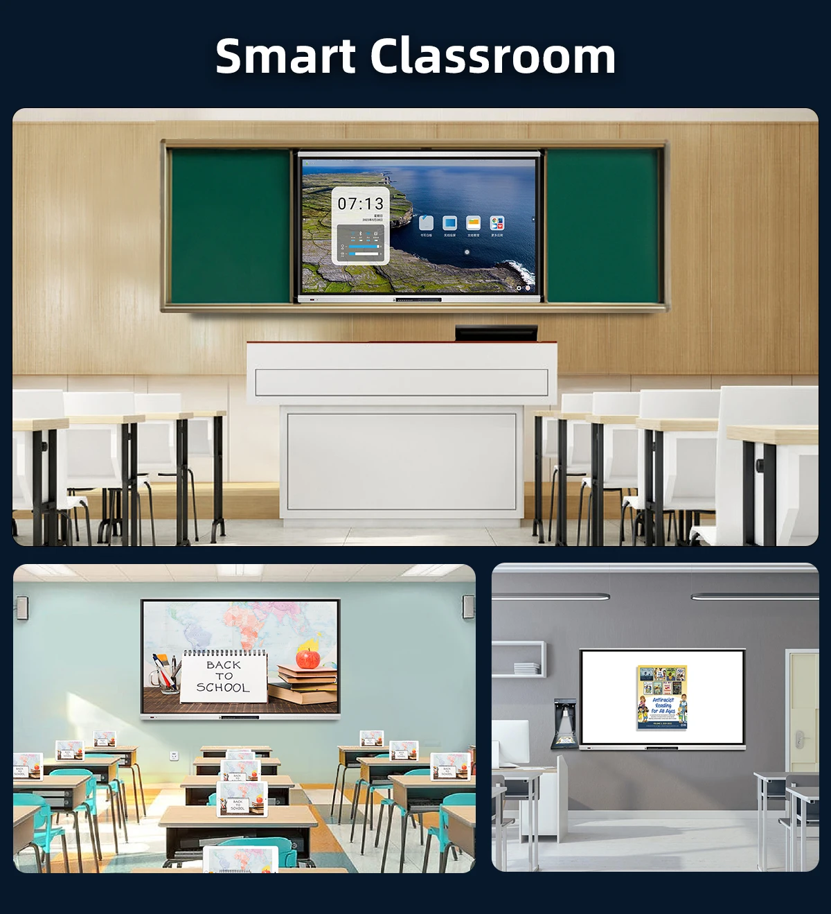 75 Inch Interactive Touch Screen Smart Board for Education