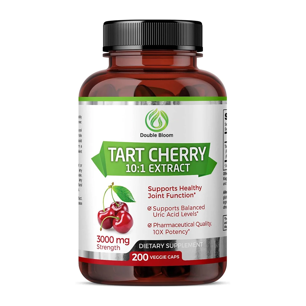 Tart Cherry Capsules Concentrated And Standardized 10x Extract 100 ...