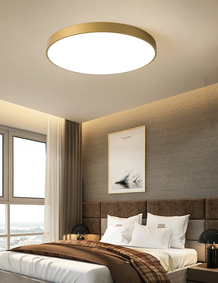 Modern Ultra Thin Home Office Indoor Lighting Round Led Light Surface ...