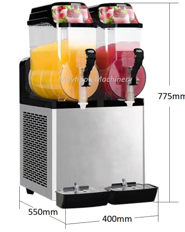 New 2 Tanks Commercial Slush Machine For Food & Beverage - Oem