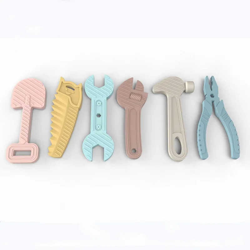 Silicone Molar Teether Chew Toy Hammer Wrench Spanner Pliers Shape ...