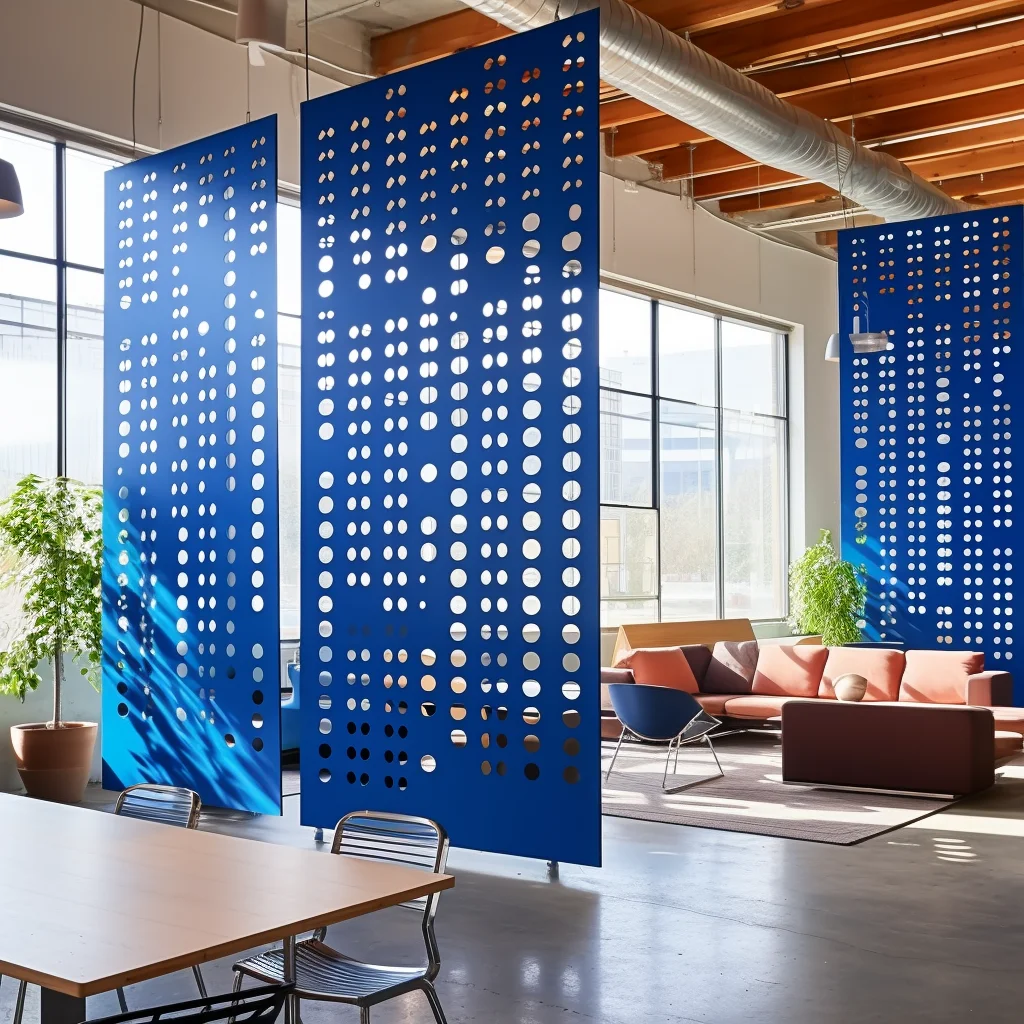 Movable Partition Wall Fabric Hanging Room Dividers Buffet Acoustic Panels