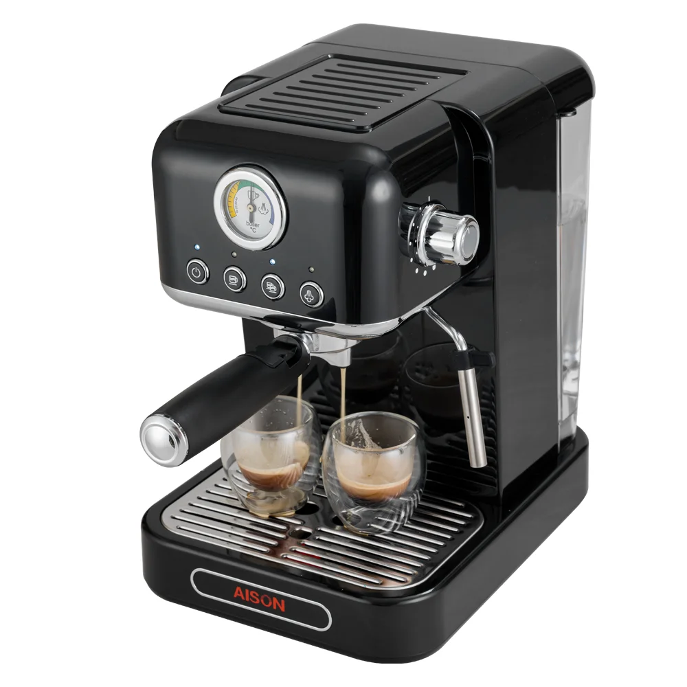 Italian Semi-automatic Coffee Machine American Coffee Latte Espresso ...