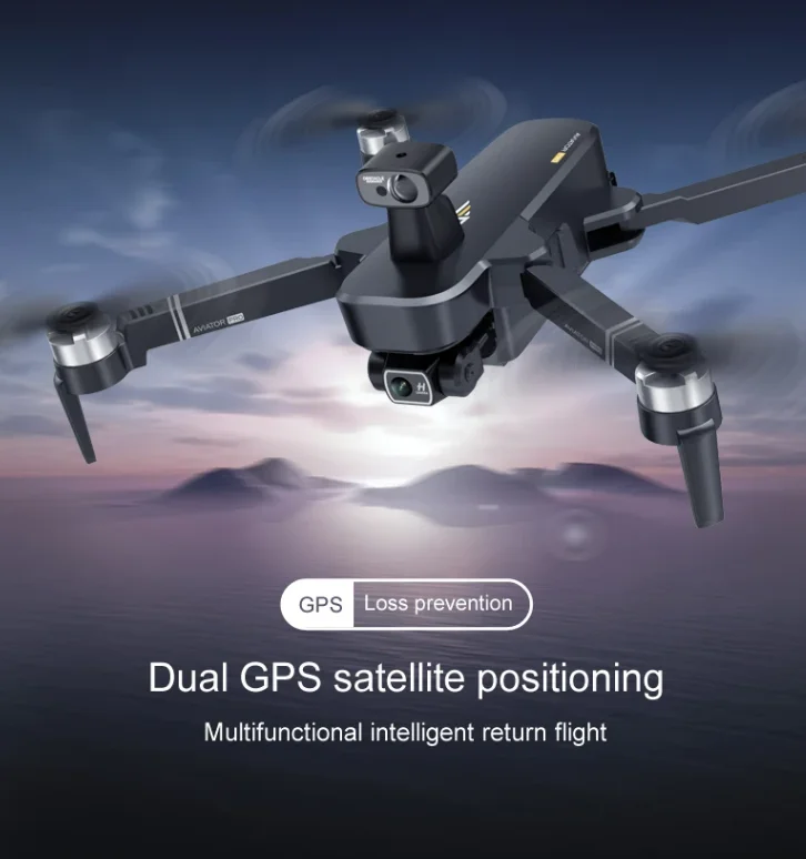 881 Max Uav 3 Axis Brushless Drones With 4k Camera Gps Rc Drone ...
